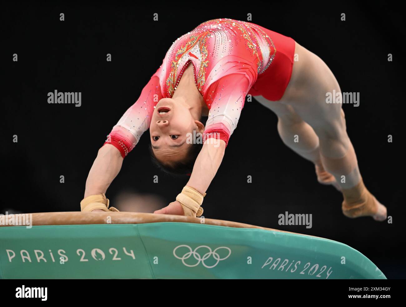Paris, France. 25th July, 2024. Ou Yushan of China takes part in an ...