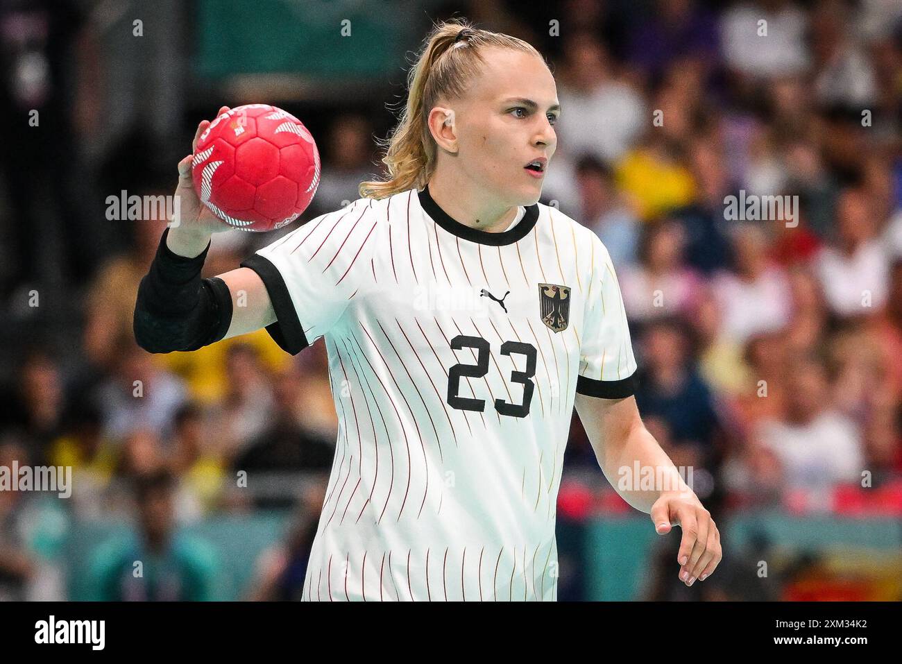 LOTT Annika of Germany during the handball match between Germany and ...
