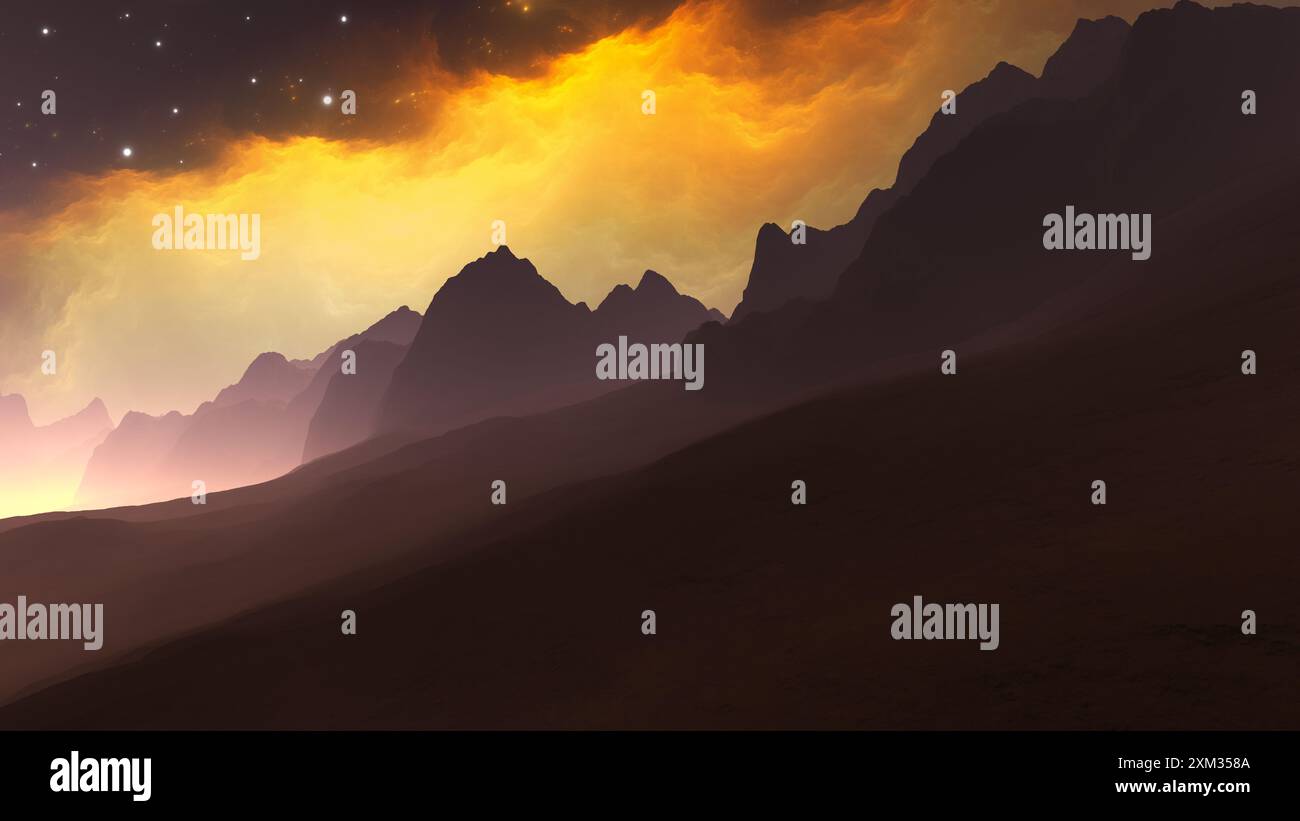 Exoplanet or Extrasolar planet, 3D illustration Stock Photo - Alamy