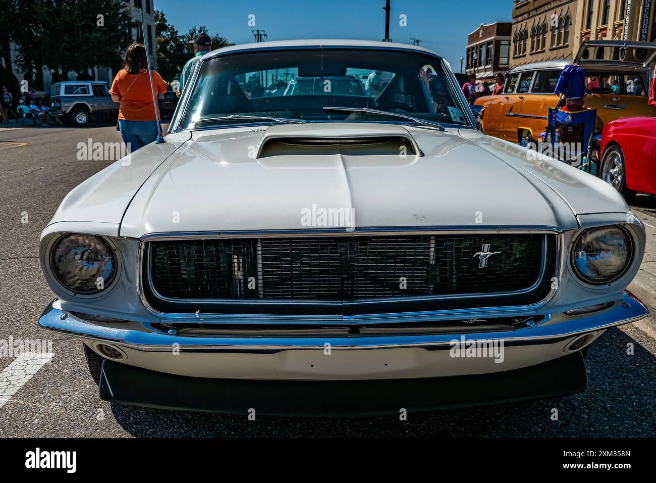Gulfport, MS - October 01, 2023: High perspective front view of a 1967 ...