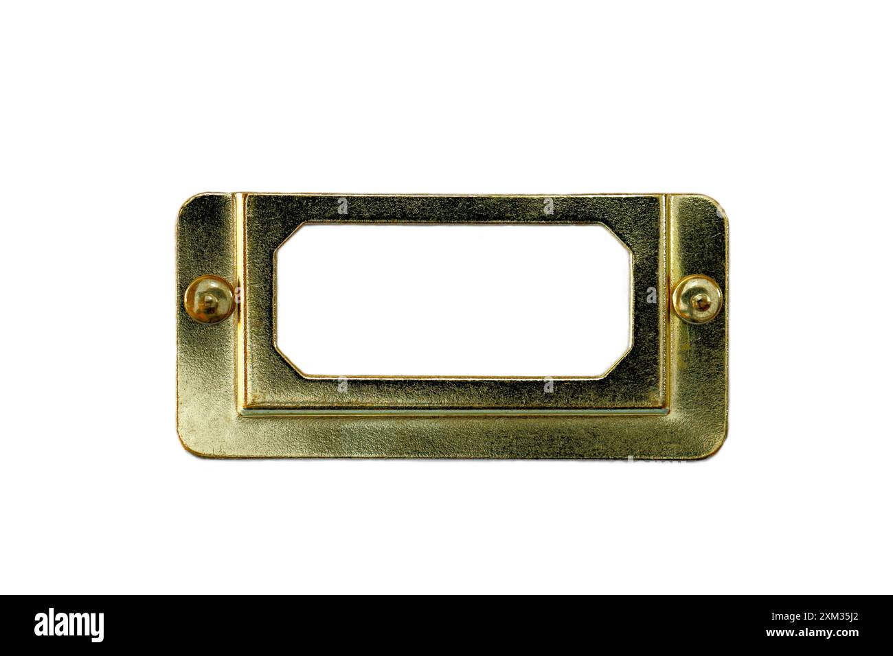 Schild Einschub aus metall, leer Stock Photo - Alamy