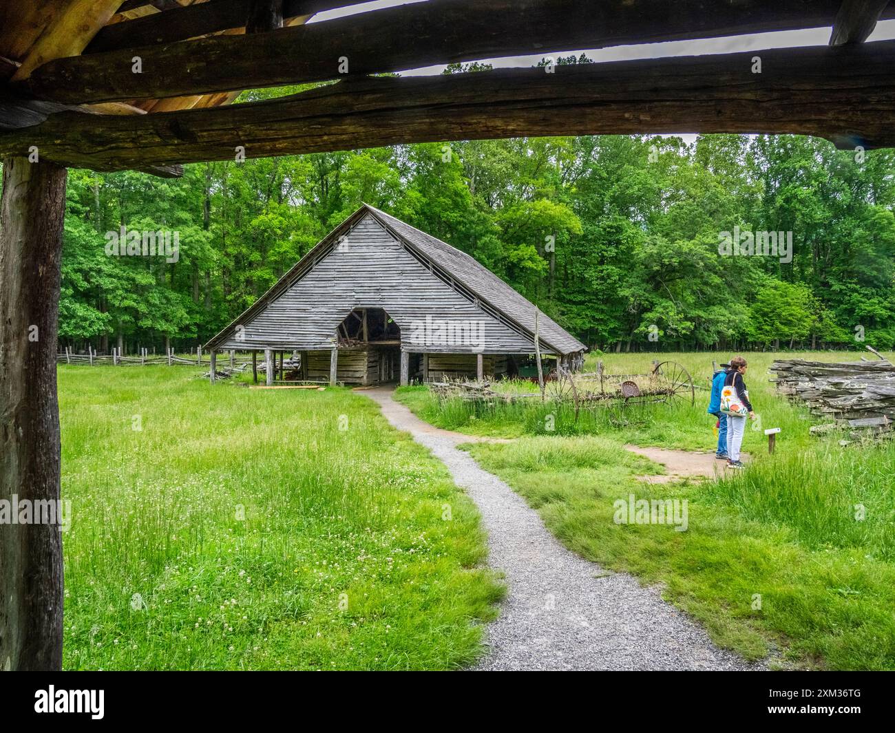 Mountain Farm Museum at the Oconaluftee Visitor Center in the Great ...
