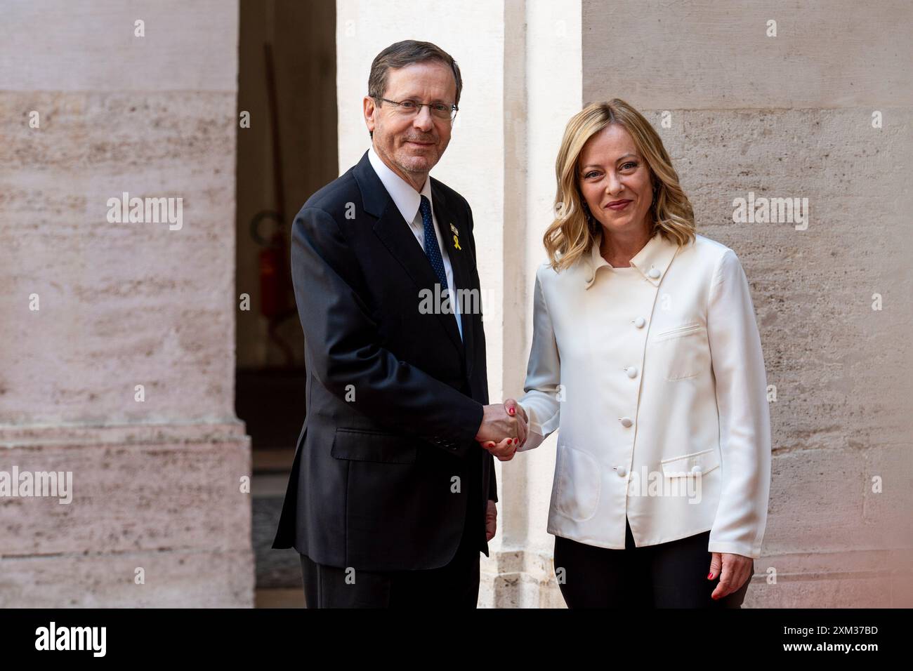 Rome, Italy - 25 Jul 2024 Italian Prime Minister, Giorgia Meloni and ...