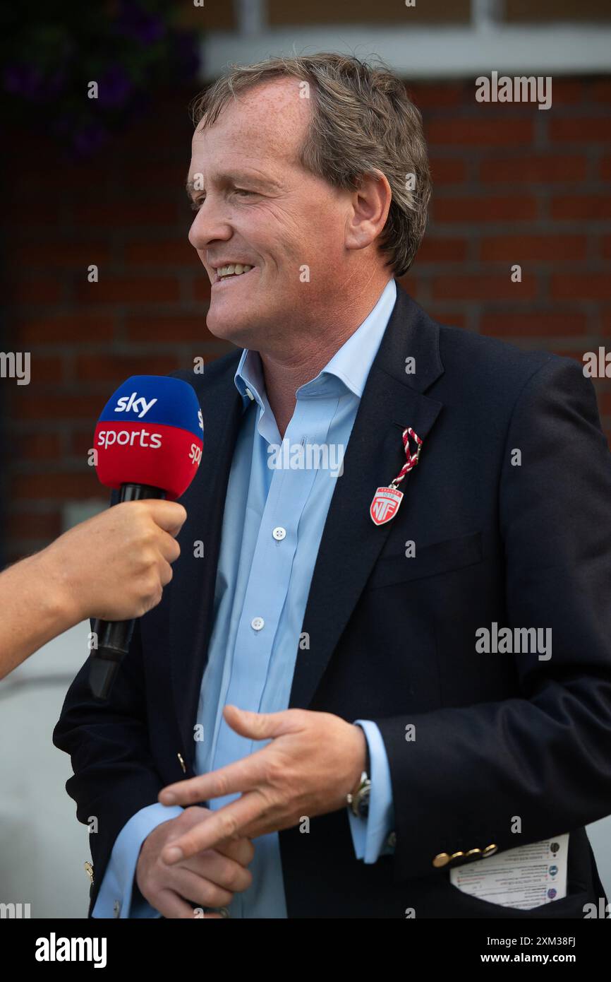 Windsor, Berkshire, UK. 22nd July, 2024. Trainer Richard Hannon. Horse ...