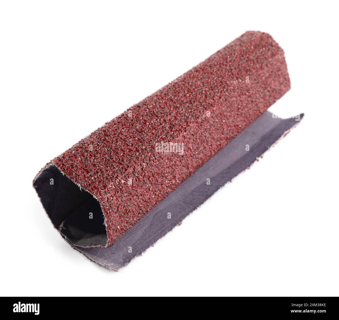 One sheet of sandpaper isolated on white Stock Photo - Alamy