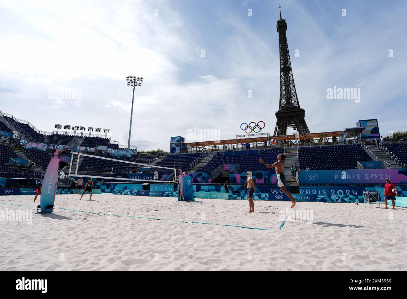 France's Arnaud Gauthier-Rat and Youssef Krou during the Beach ...