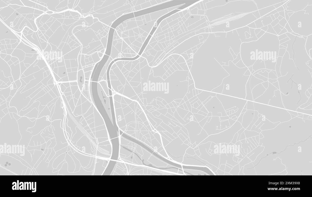Background Liege map, Belgium, white and light grey city poster with ...