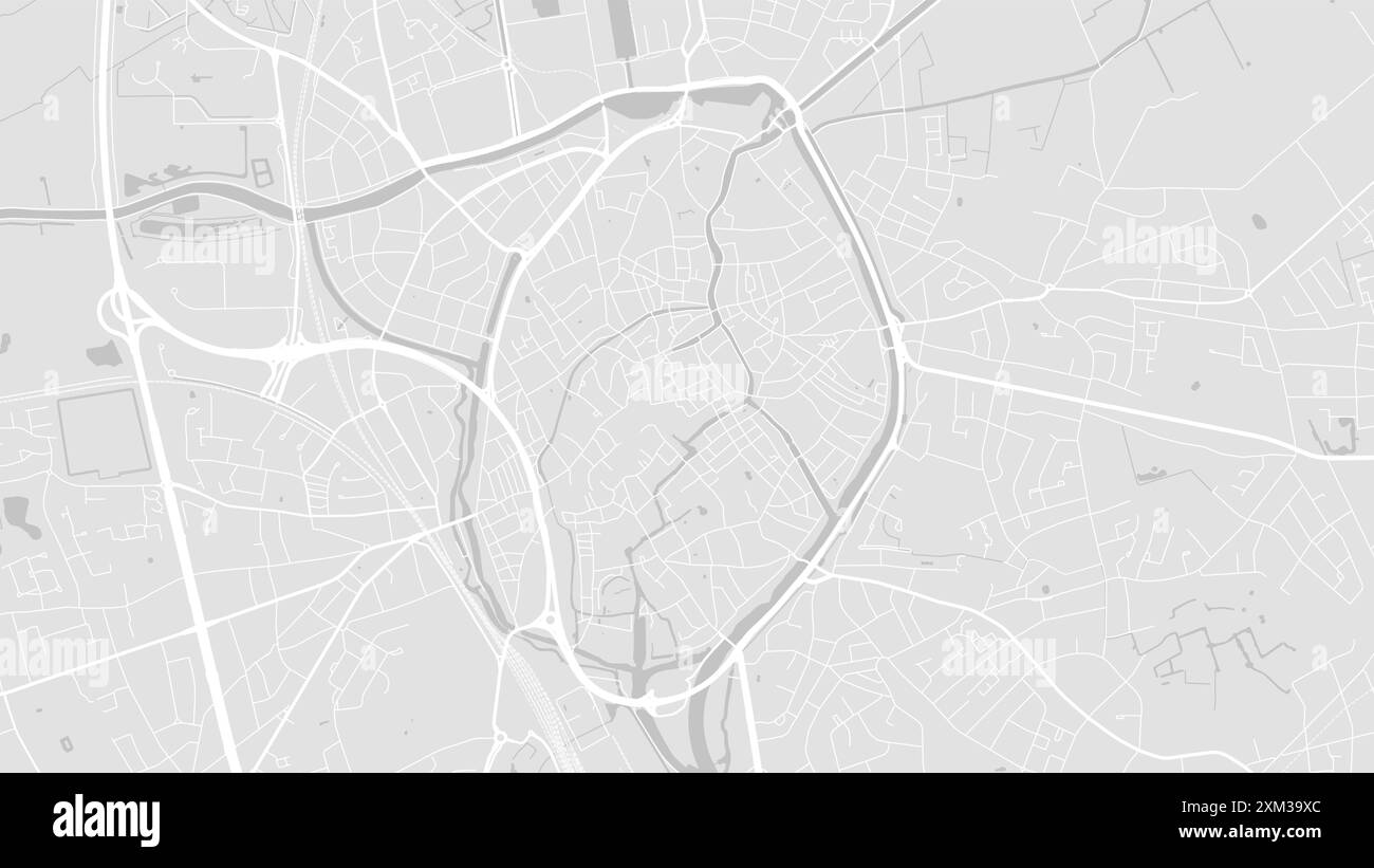 Background Bruges map, Belgium, white and light grey city poster with ...
