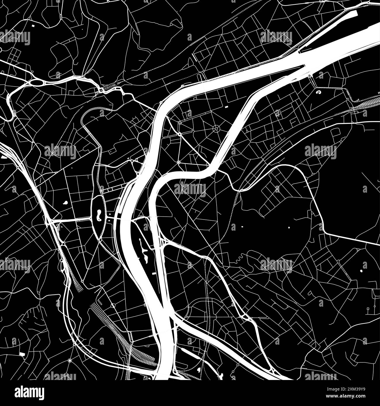 Background Liege map, Belgium, black and white city poster with roads ...