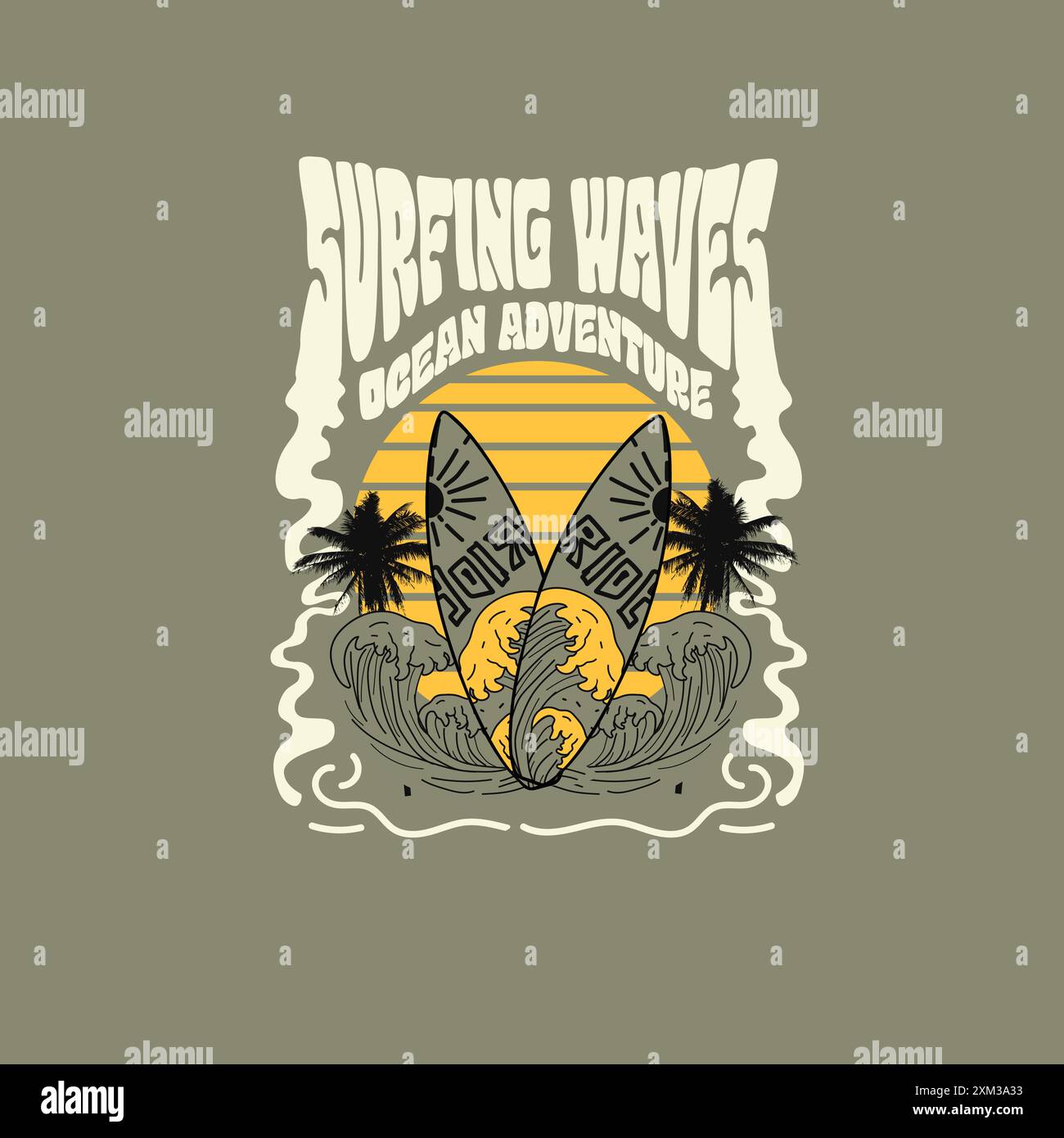 Surfing designs hi-res stock photography and images - Alamy