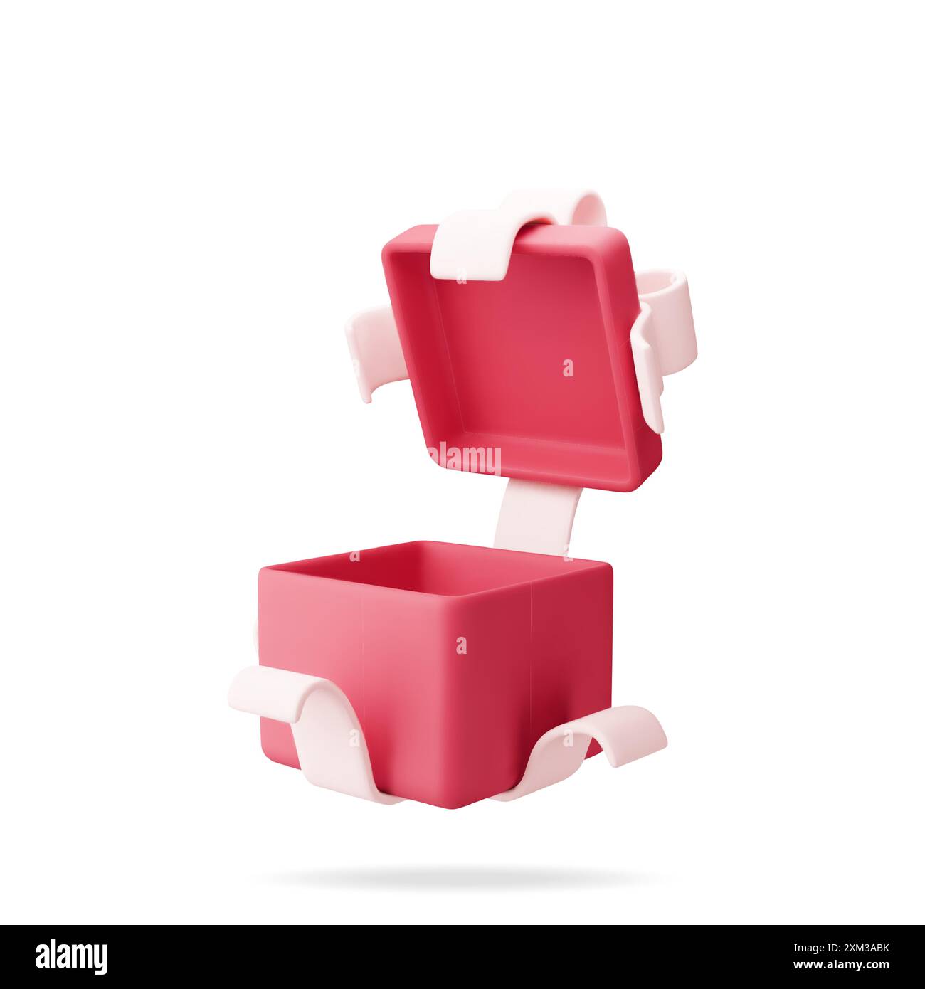 3D open gift box isolated on white Stock Vector Image & Art - Alamy