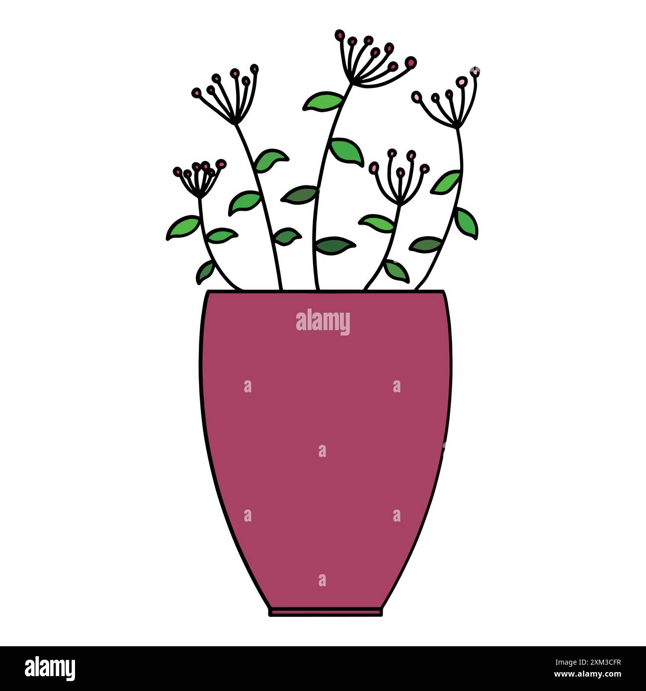 Vibrant wild flowers Stock Vector Images - Alamy