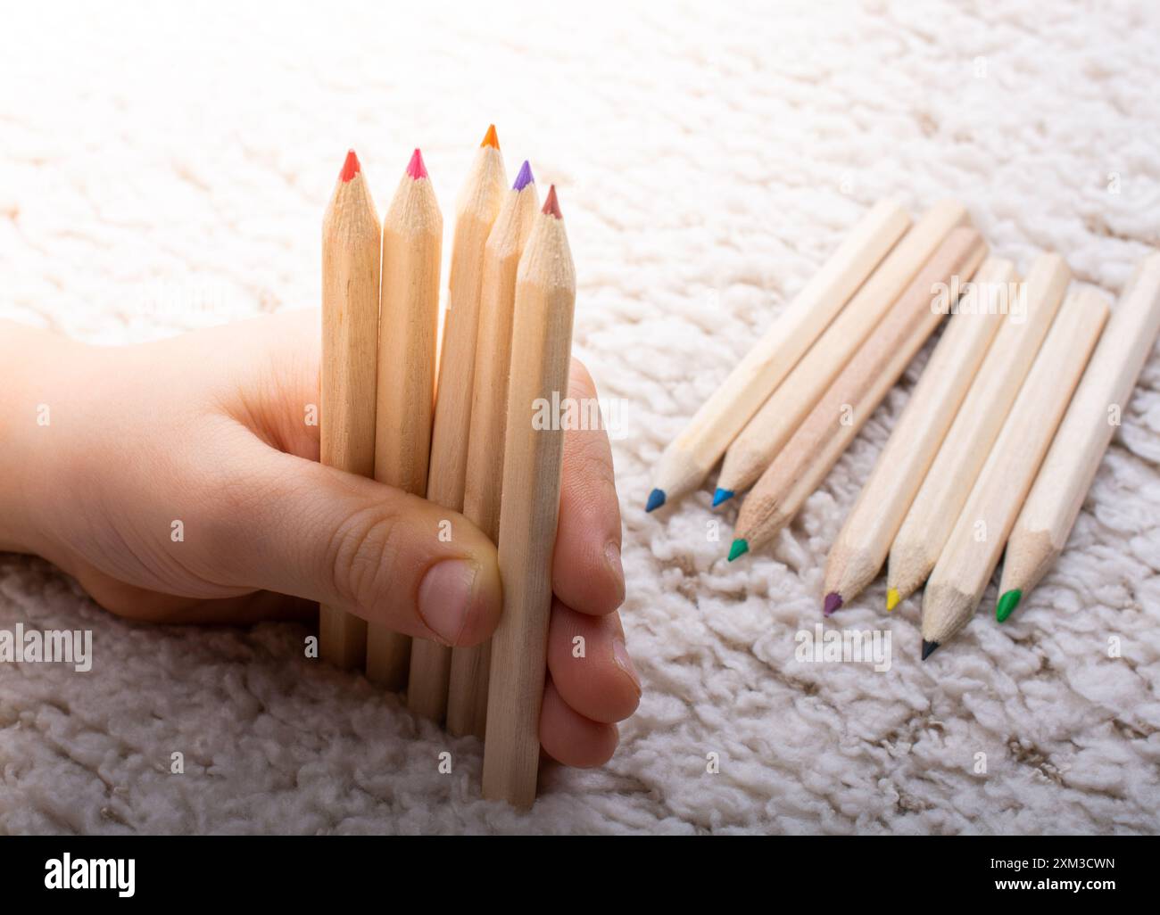 Variety of colors vector set of colored pencils. Drawing and painting ...