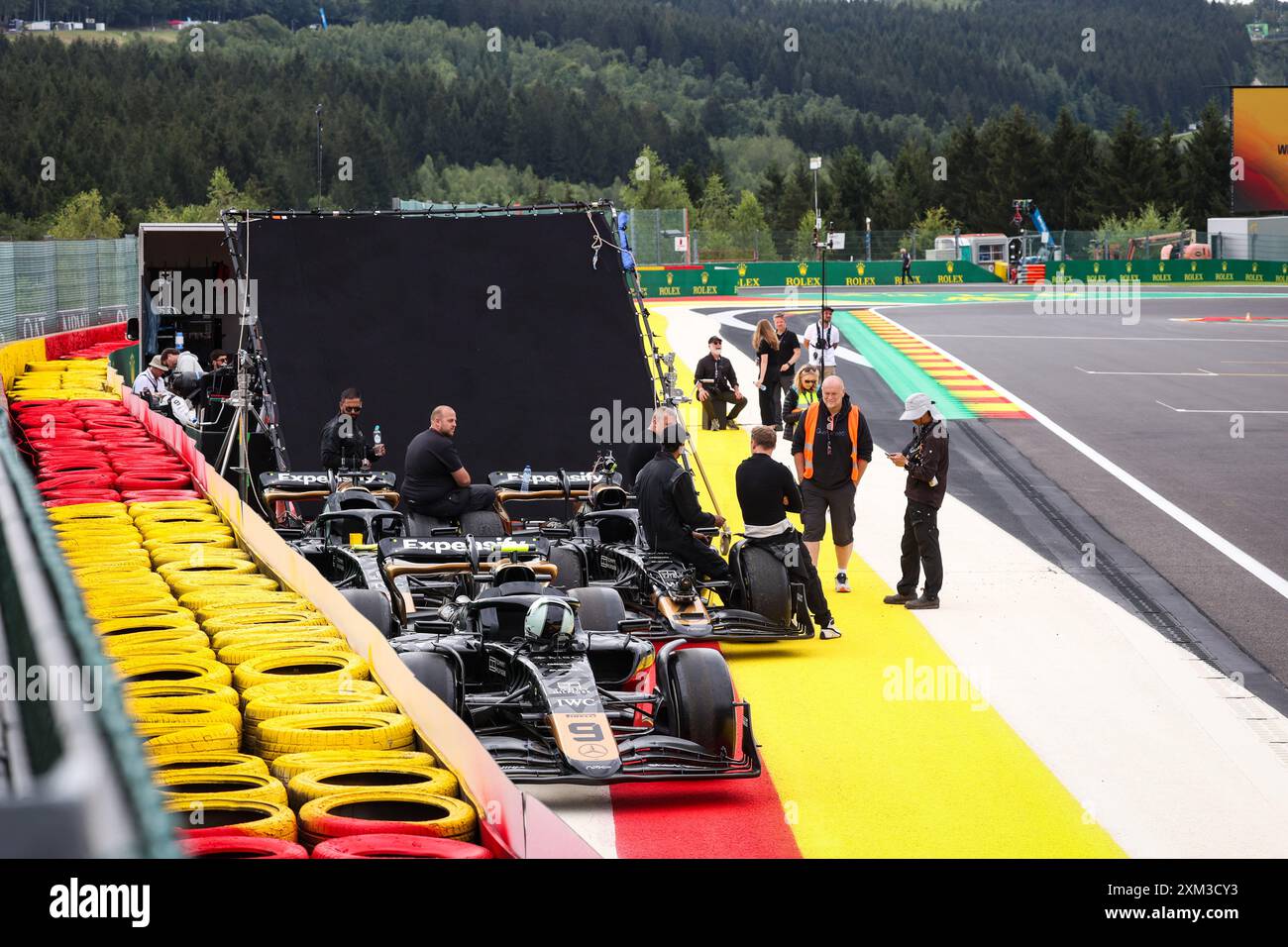 APX GP Team crew filming on track for the Apex F1 movie by Apple ...