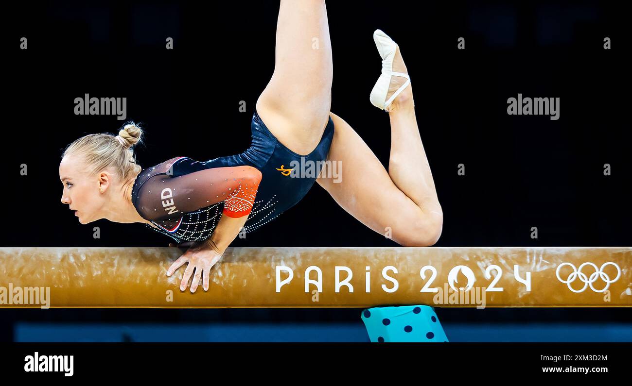 PARIS - Gymnast Lieke Wevers during the official podium training for ...