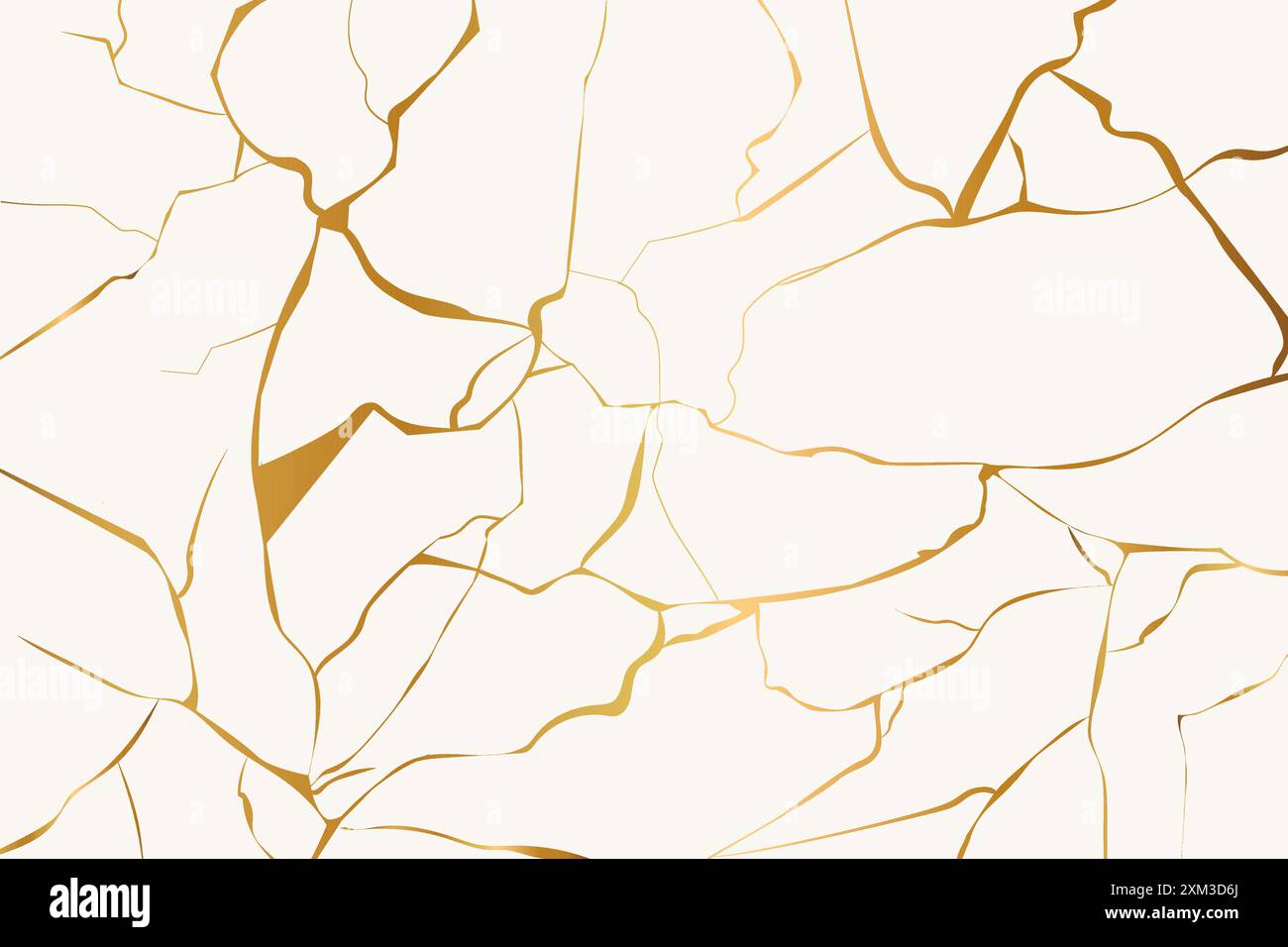 Kintsugi gold simple break lines, asian geaometric crackle. Surface ...