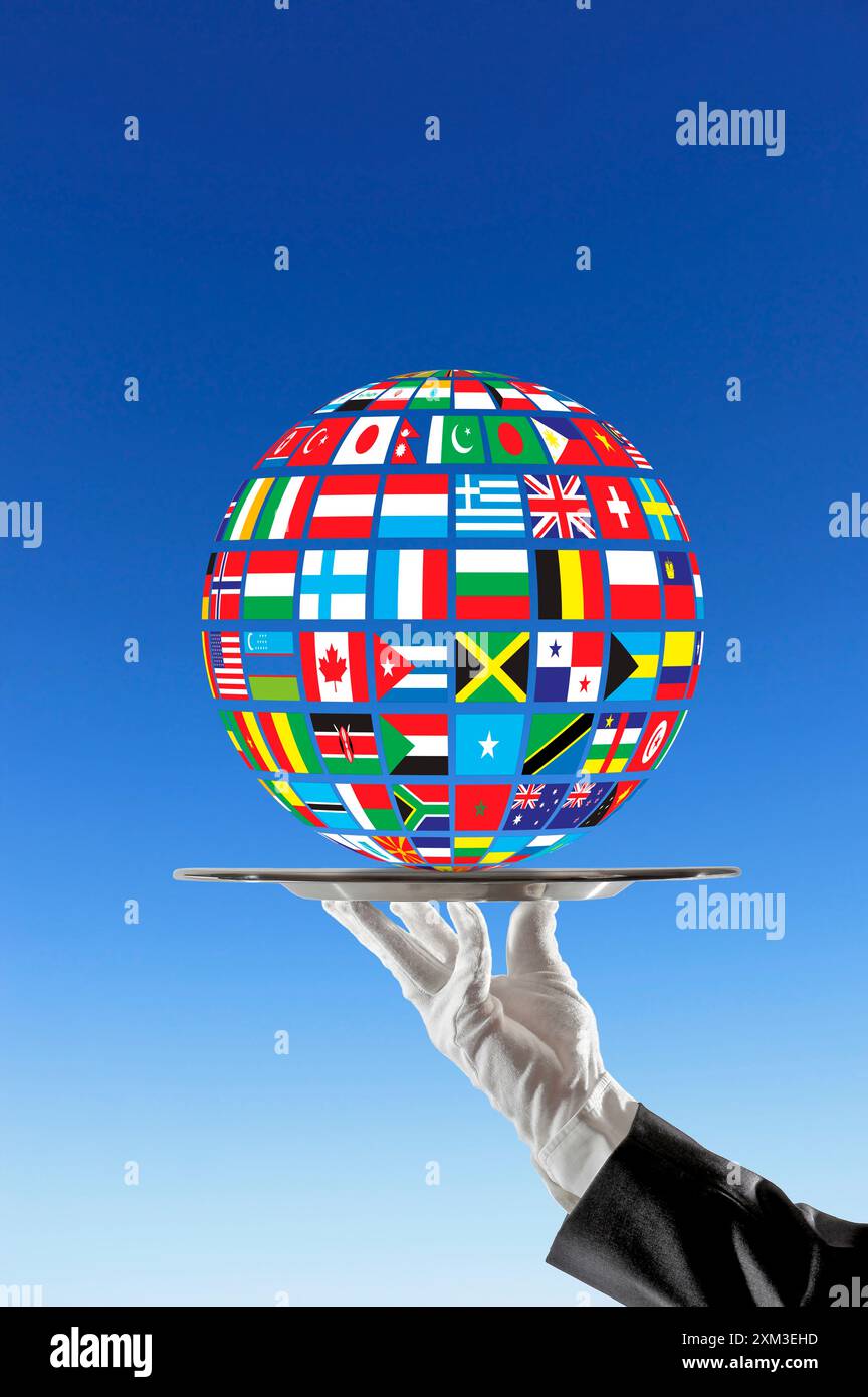 World in Hand, globe Stock Photo - Alamy