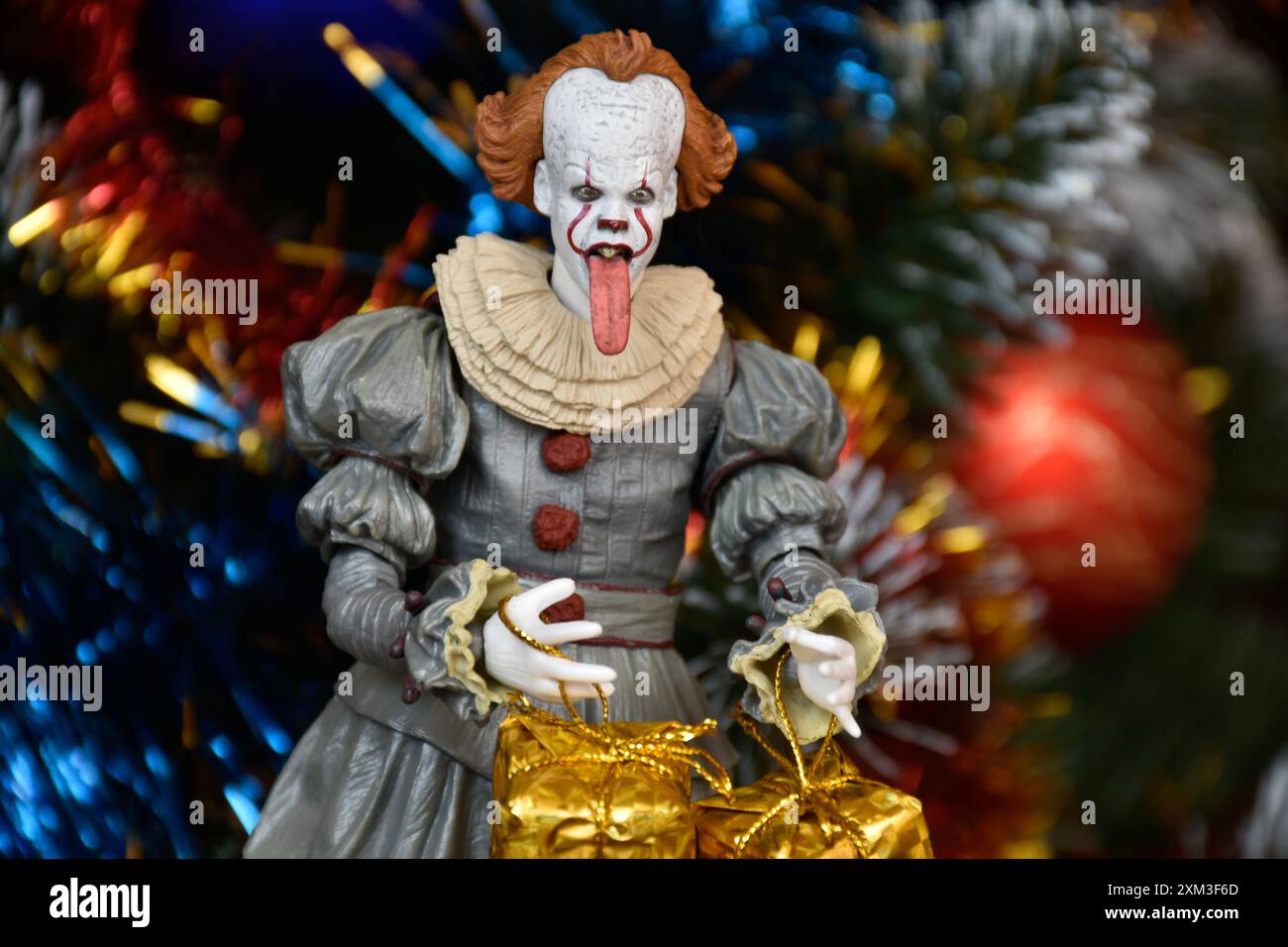NECA action figure of Pennywise clown from horror movie It. Toy with ...