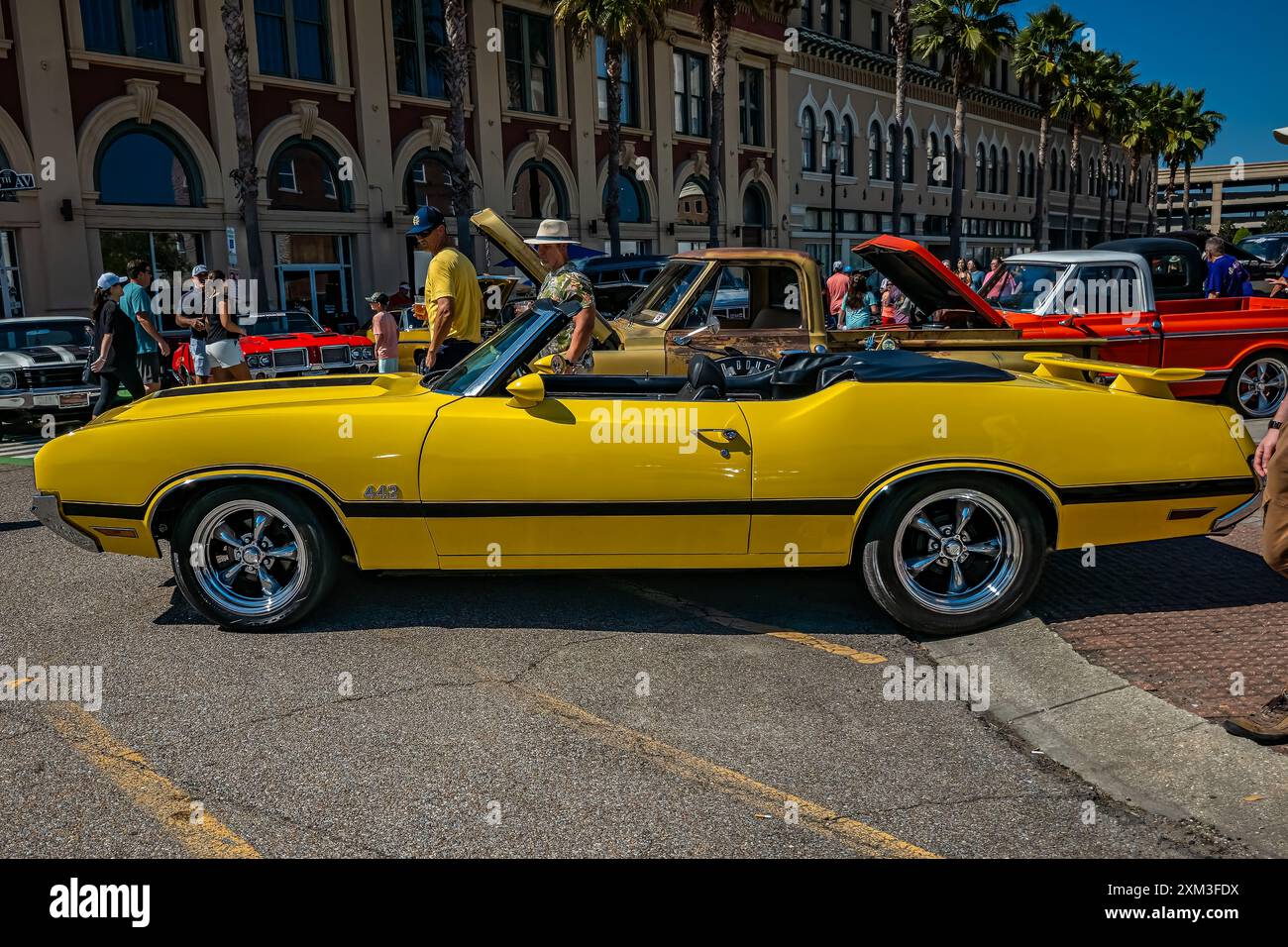 Gulfport, MS - October 01, 2023: High perspective side view of a 1970 ...
