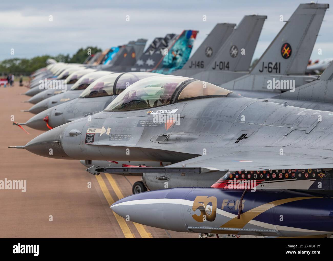 Nato Forces F-16 Static Display, During, The Royal International Air Tattoo 2024 at RAF Fairford ...