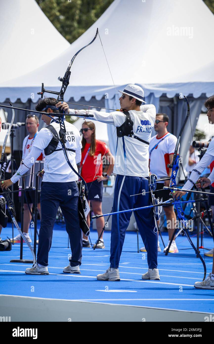 ADDISÂ Baptiste of France Men's Individual Ranking Round Archery during ...