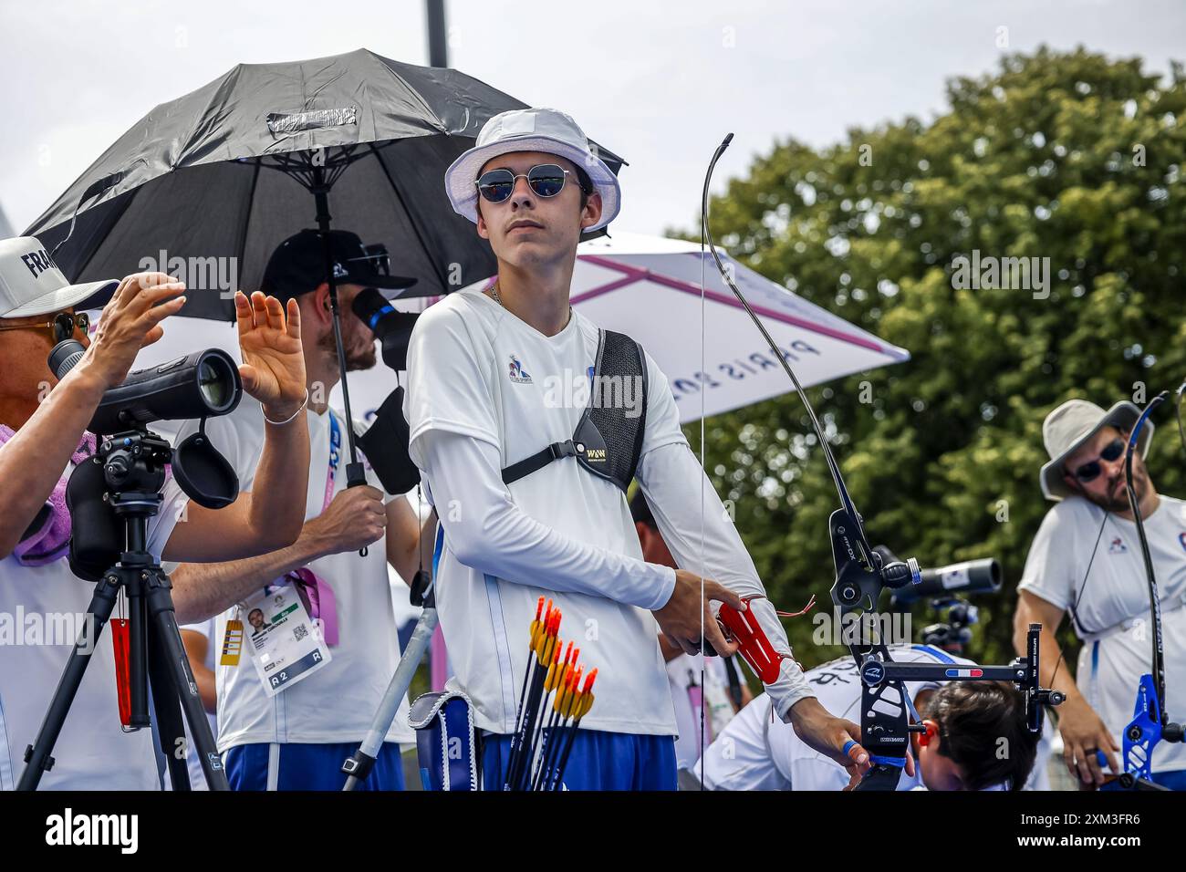 ADDISÂ Baptiste of France Men's Individual Ranking Round Archery during ...