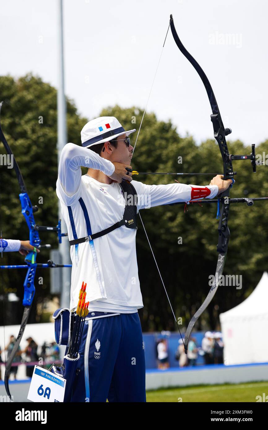 ADDISÂ Baptiste of France Men's Individual Ranking Round Archery during ...