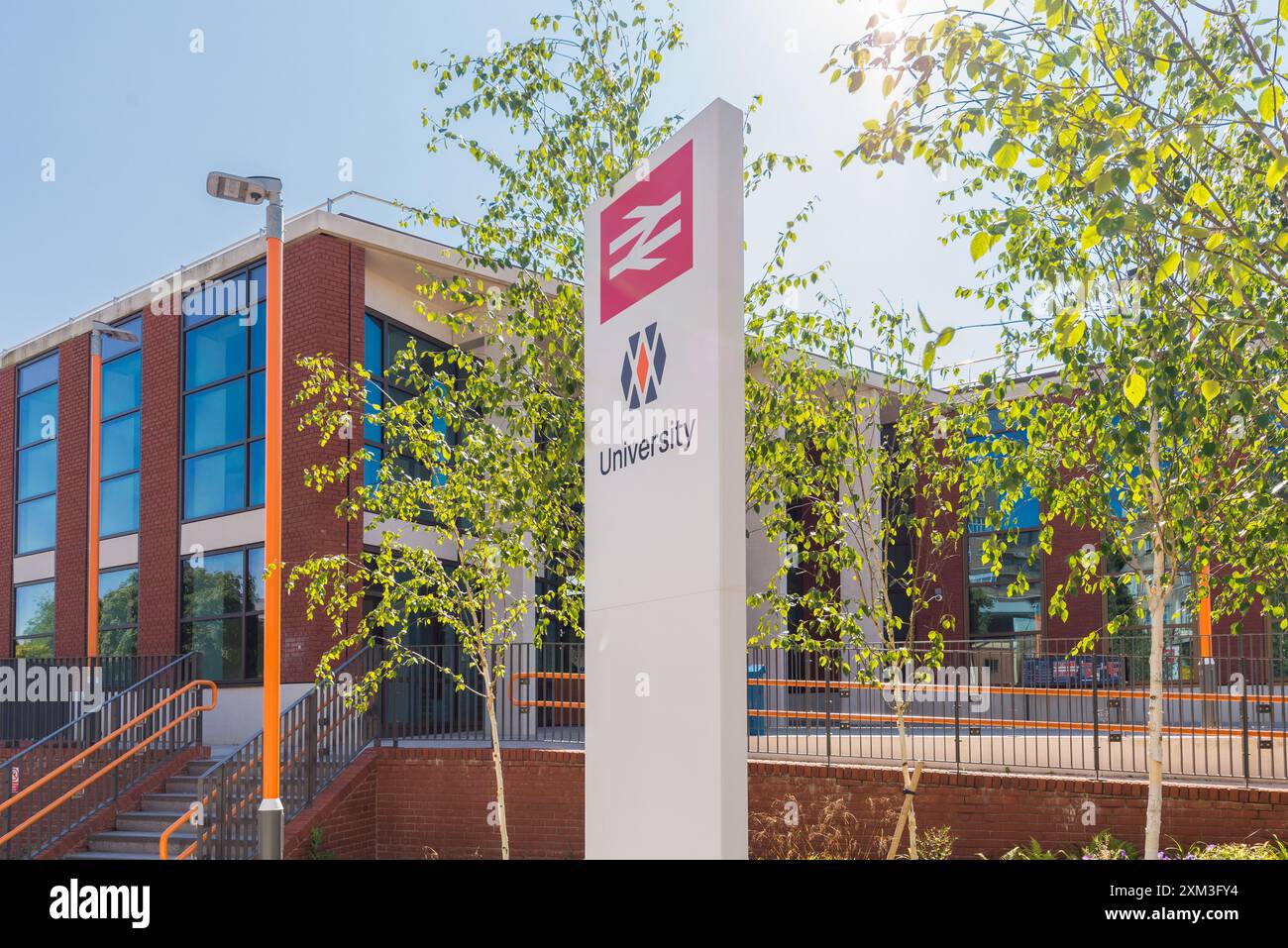 The new University Station at University of Birmingham opened in 2024 ...