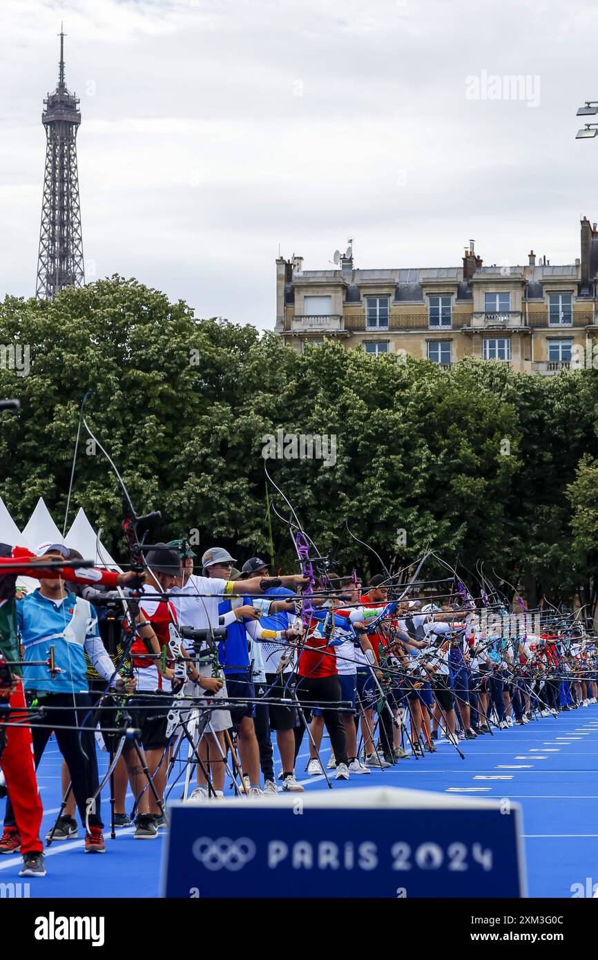 Men's Individual Ranking Round Archery during the Olympic Games Paris ...