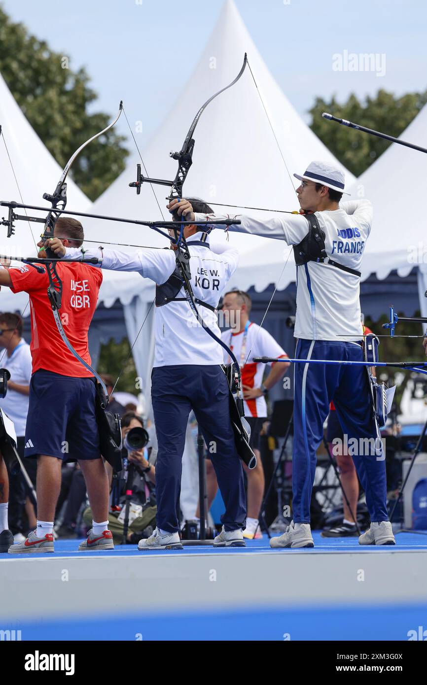ADDISÂ Baptiste of France Men's Individual Ranking Round Archery during ...