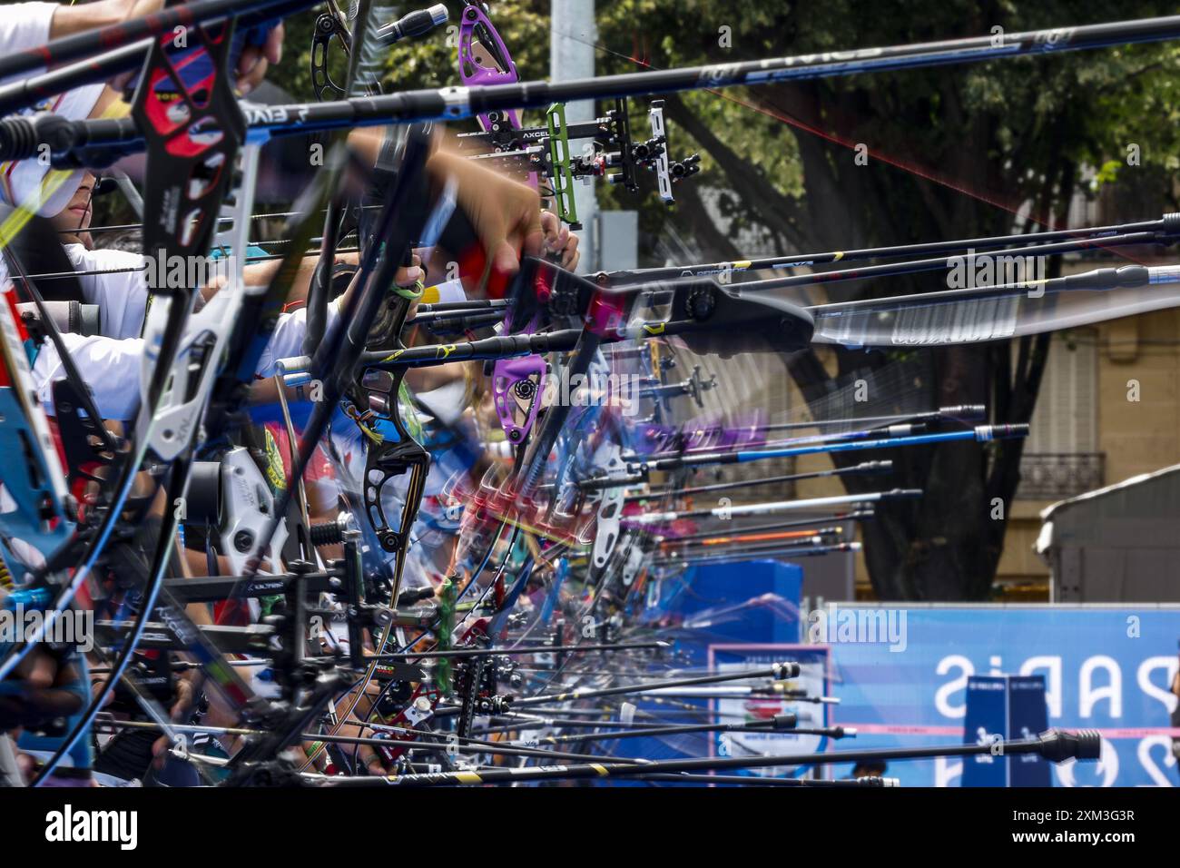 illustration Men's Individual Ranking Round Archery during the Olympic ...