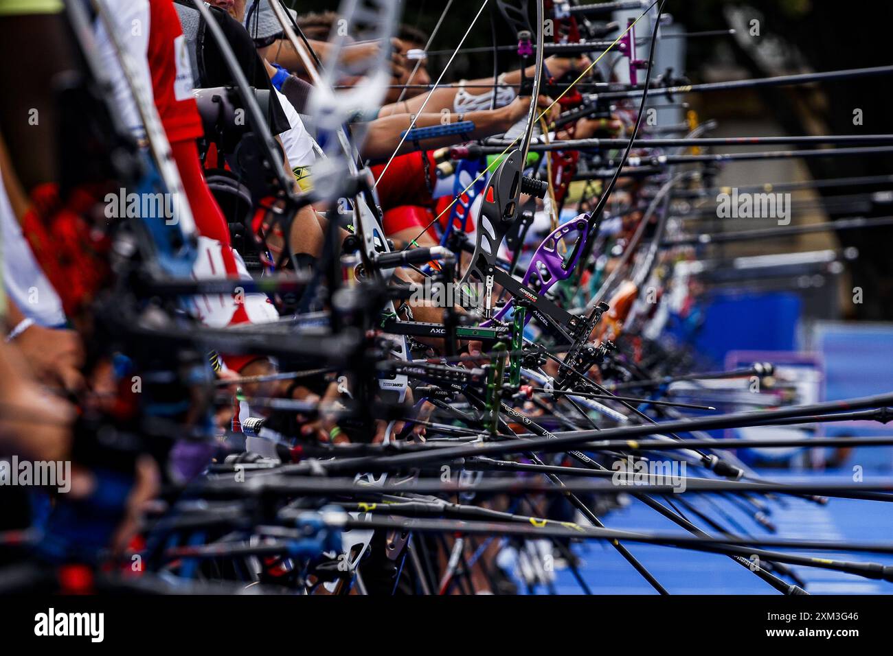 illustration Men's Individual Ranking Round Archery during the Olympic ...