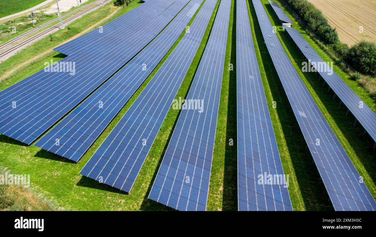 Bavaria, Germany - July 25, 2024: Solar installation in the middle of ...