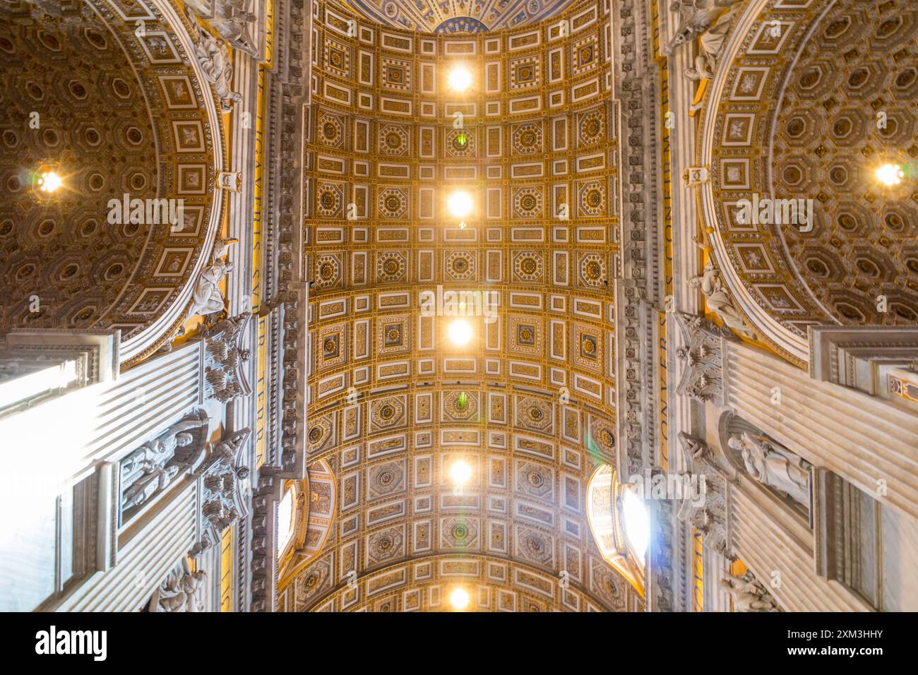 VATICAN, ROME, ITALY - October 4, 2016: Interiors (roof) and ...