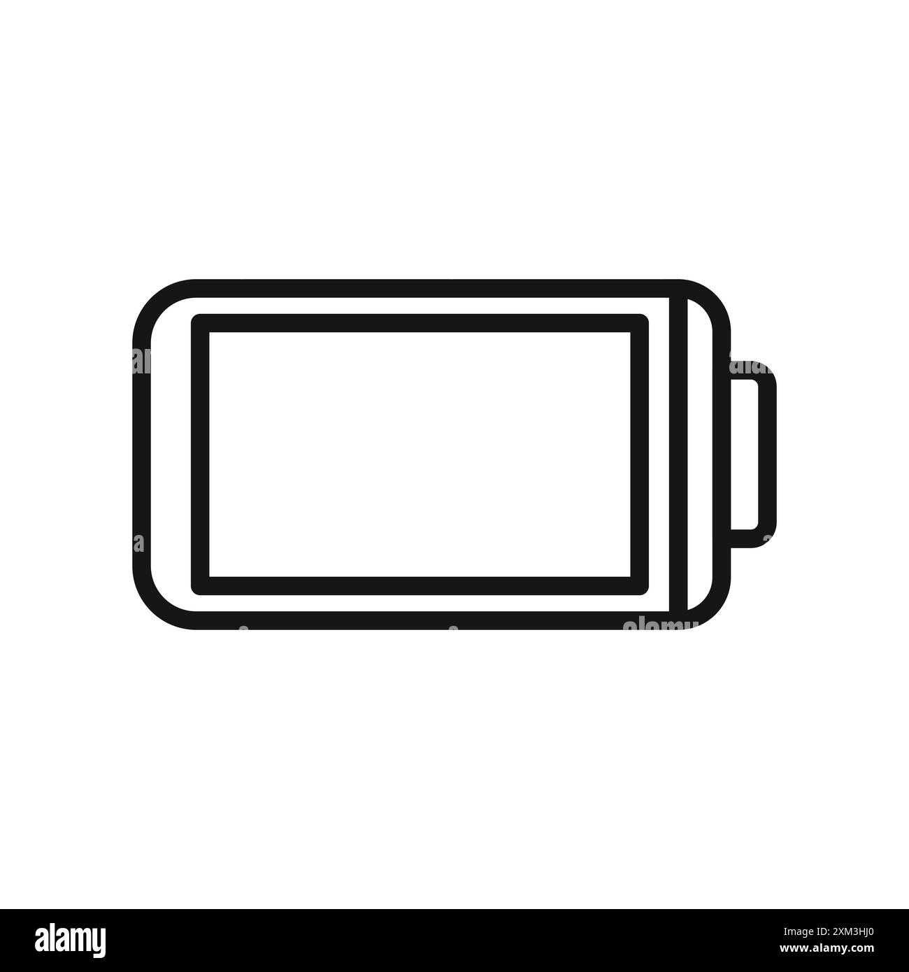 Battery icon Black line art vector in black and white outline set ...