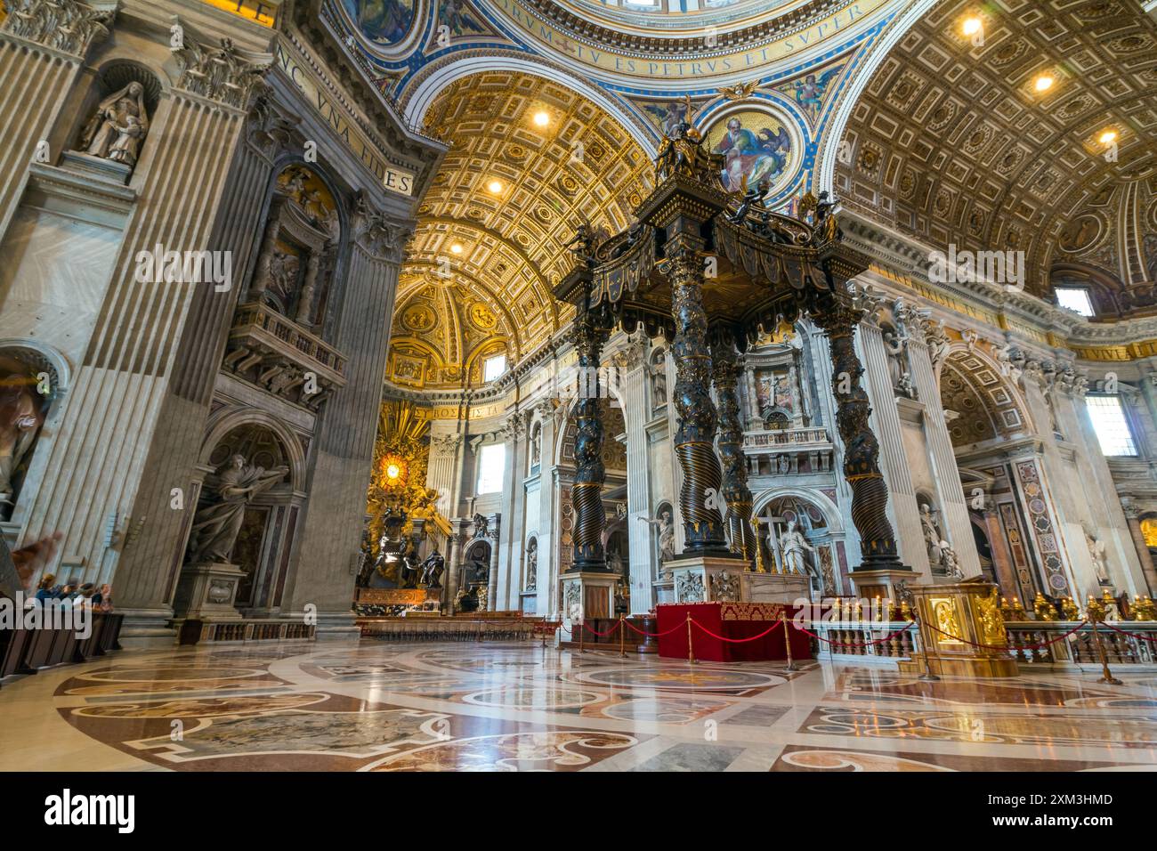 VATICAN, ROME, ITALY - October 4, 2016: Interiors (roof) and ...