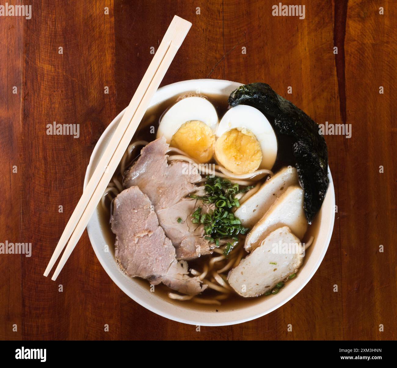 special wantan soup, with pork meat and vegetables. peruvian food ...