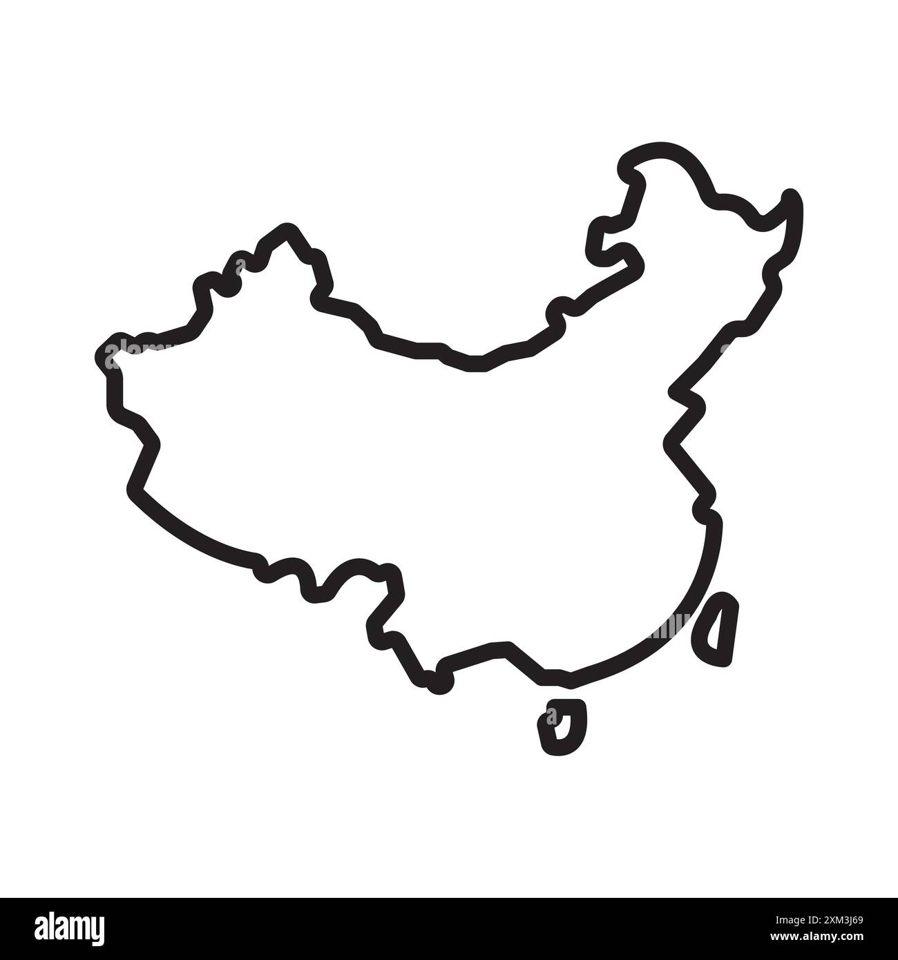 Beijing vector outline map hi-res stock photography and images - Alamy
