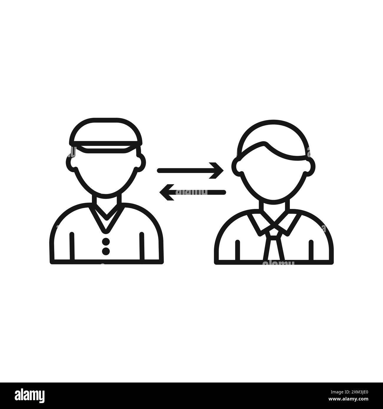 Coaching Icon Black Line Art Vector In Black And White Outline Set Collection Sign Stock Vector