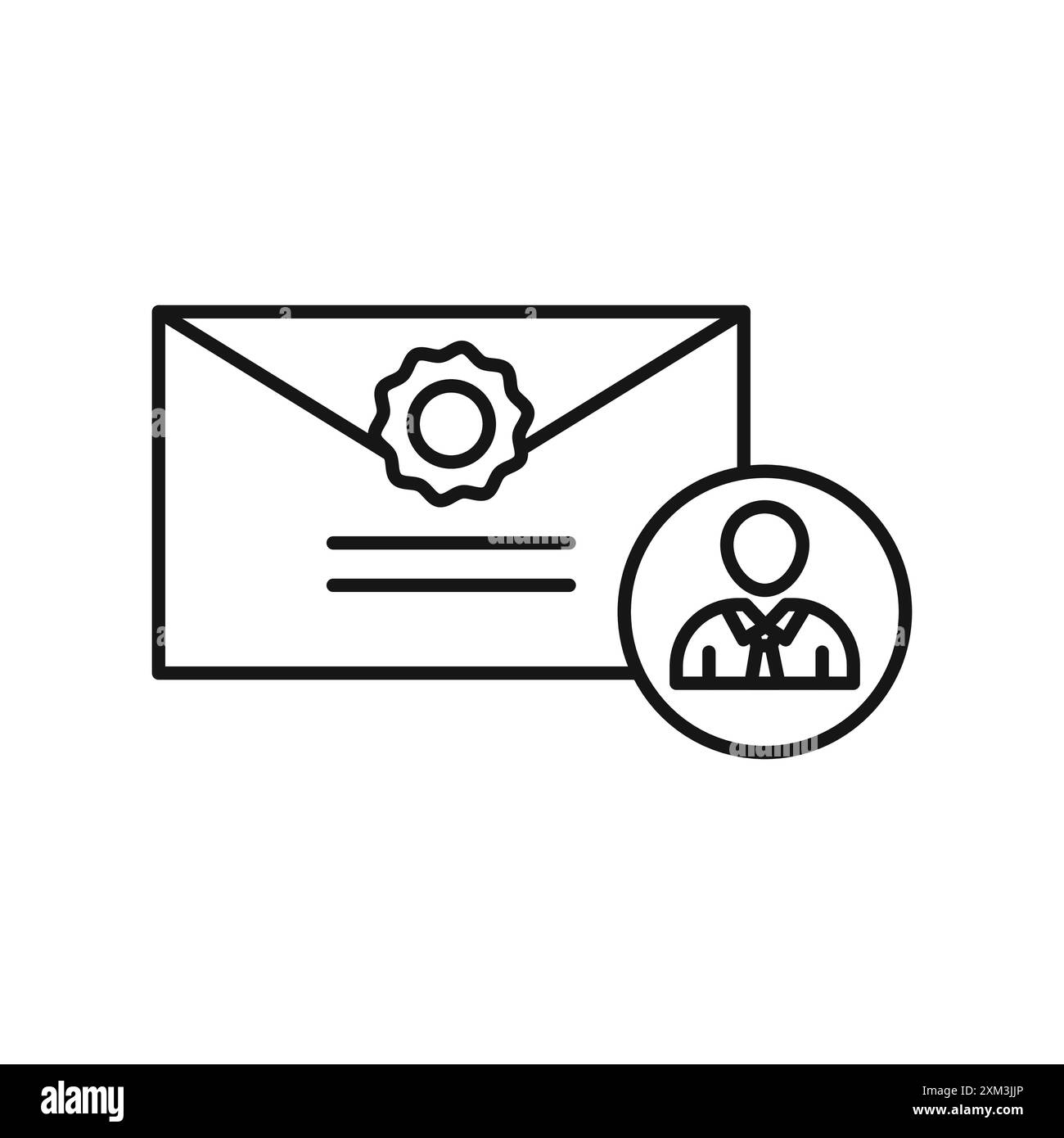 Course Completion Certificate Icon Black Line Art Vector In Black And White Outline Set