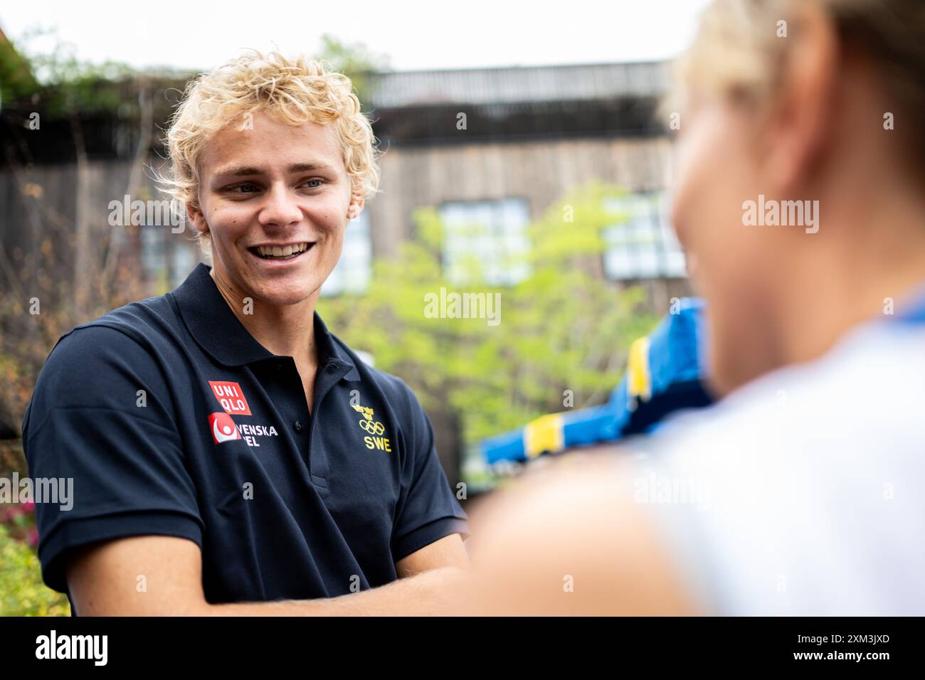 Paris, France. 25th July, 2024. 240725 David Åhman of the Swedish men's ...