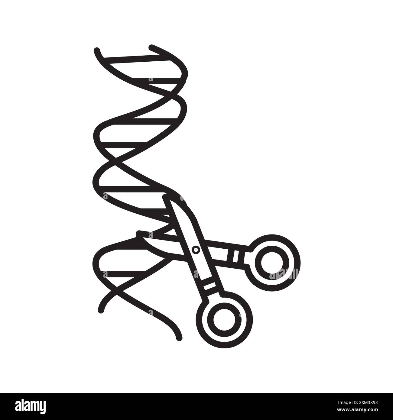 genome editing icon Black line art vector in black and white outline set collection sign Stock ...