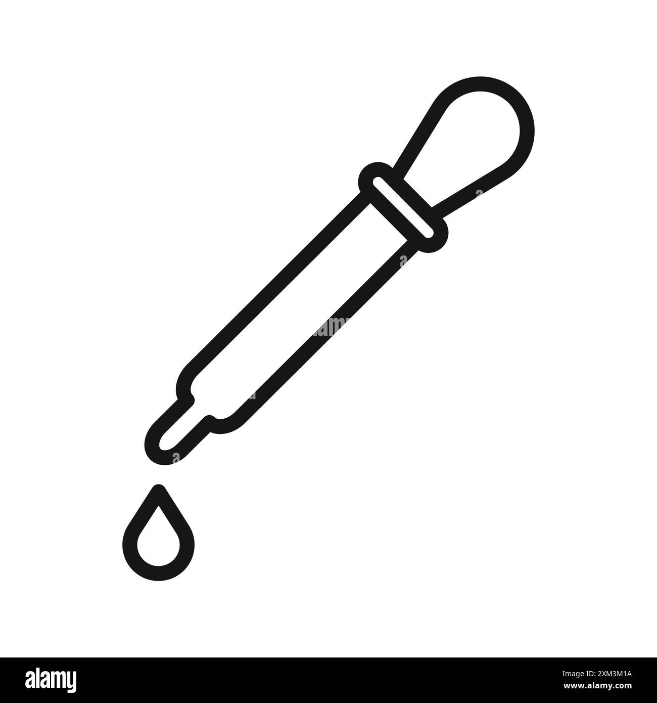 Dropper icon Black line art vector in black and white outline set ...
