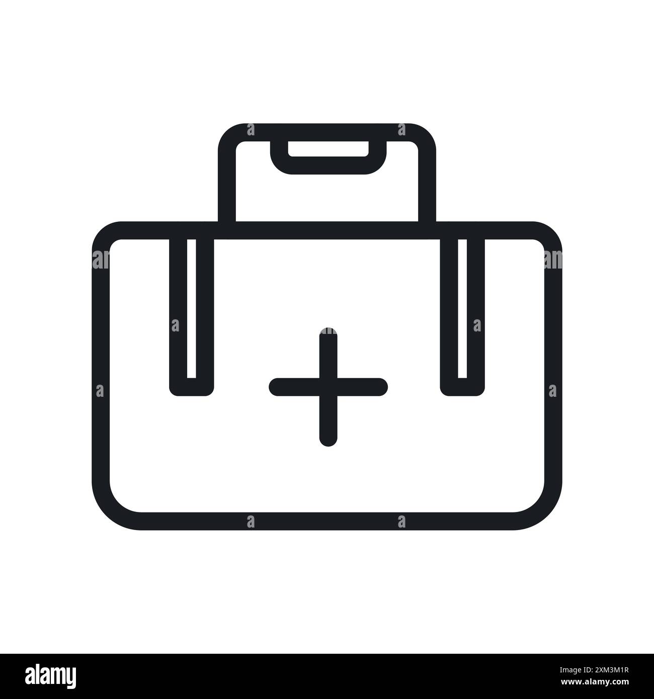Emergency kit icon Black line art vector in black and white outline set collection sign Stock ...