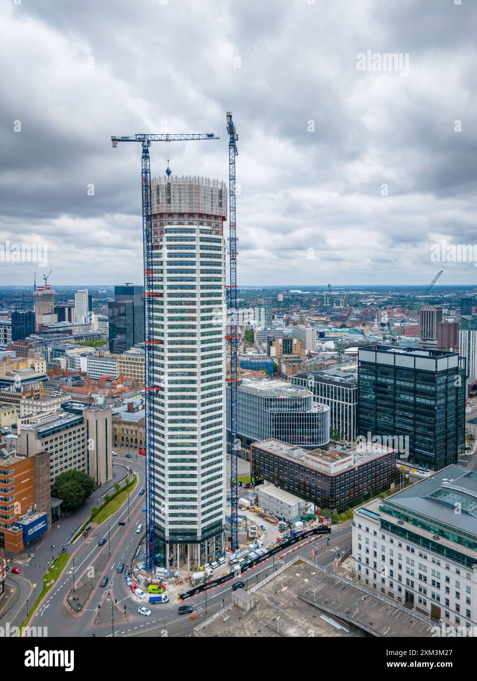 Birmingham, UK. 24th July, 2024. The Octagon, a 155-metre skyscraper ...