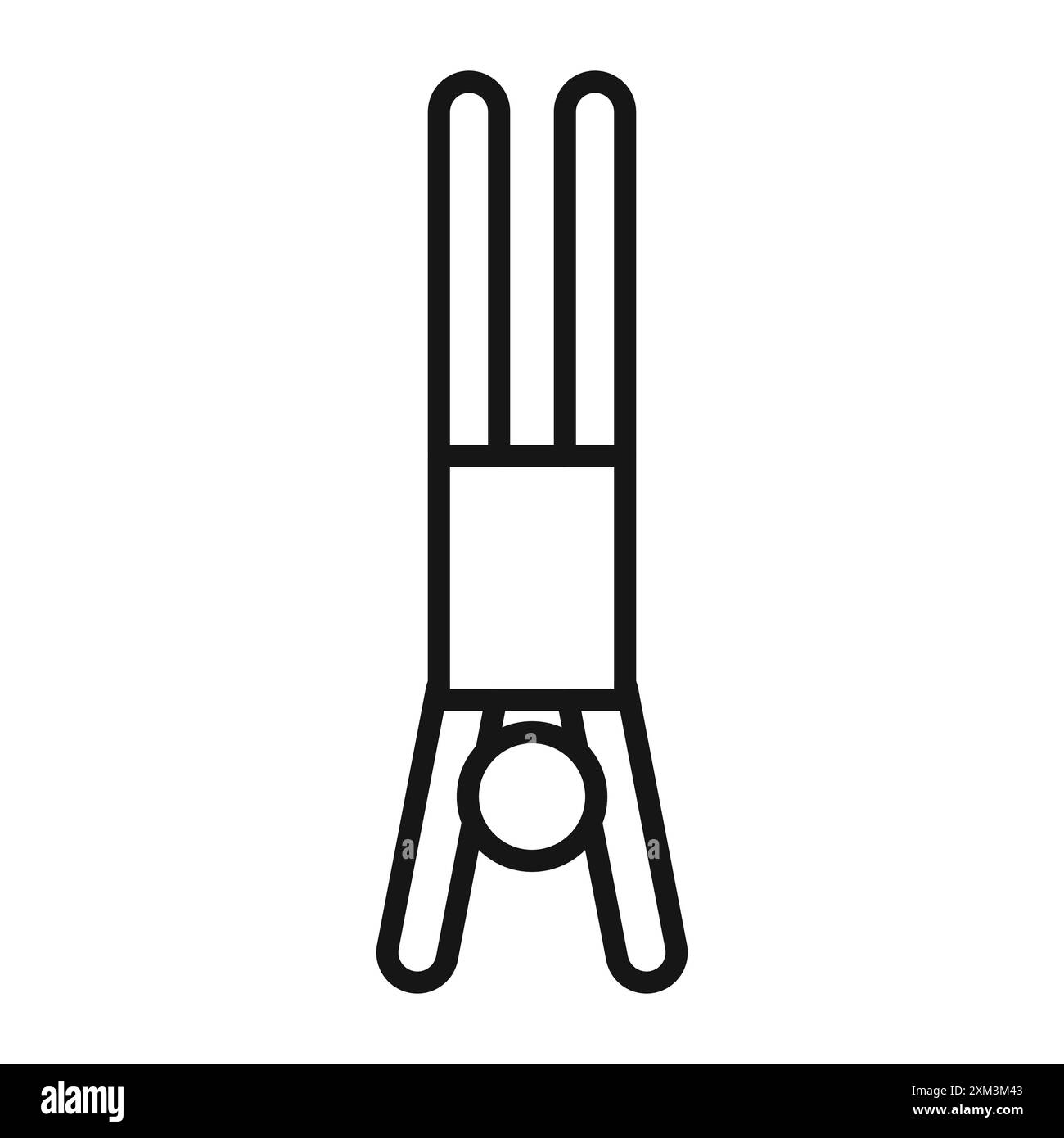 Gymnastic pictogram Black and White Stock Photos & Images - Alamy