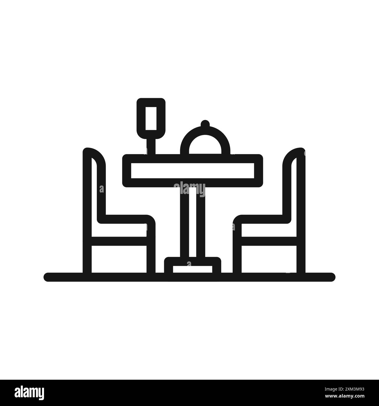 Food and restaurant icon Black line art vector in black and white ...
