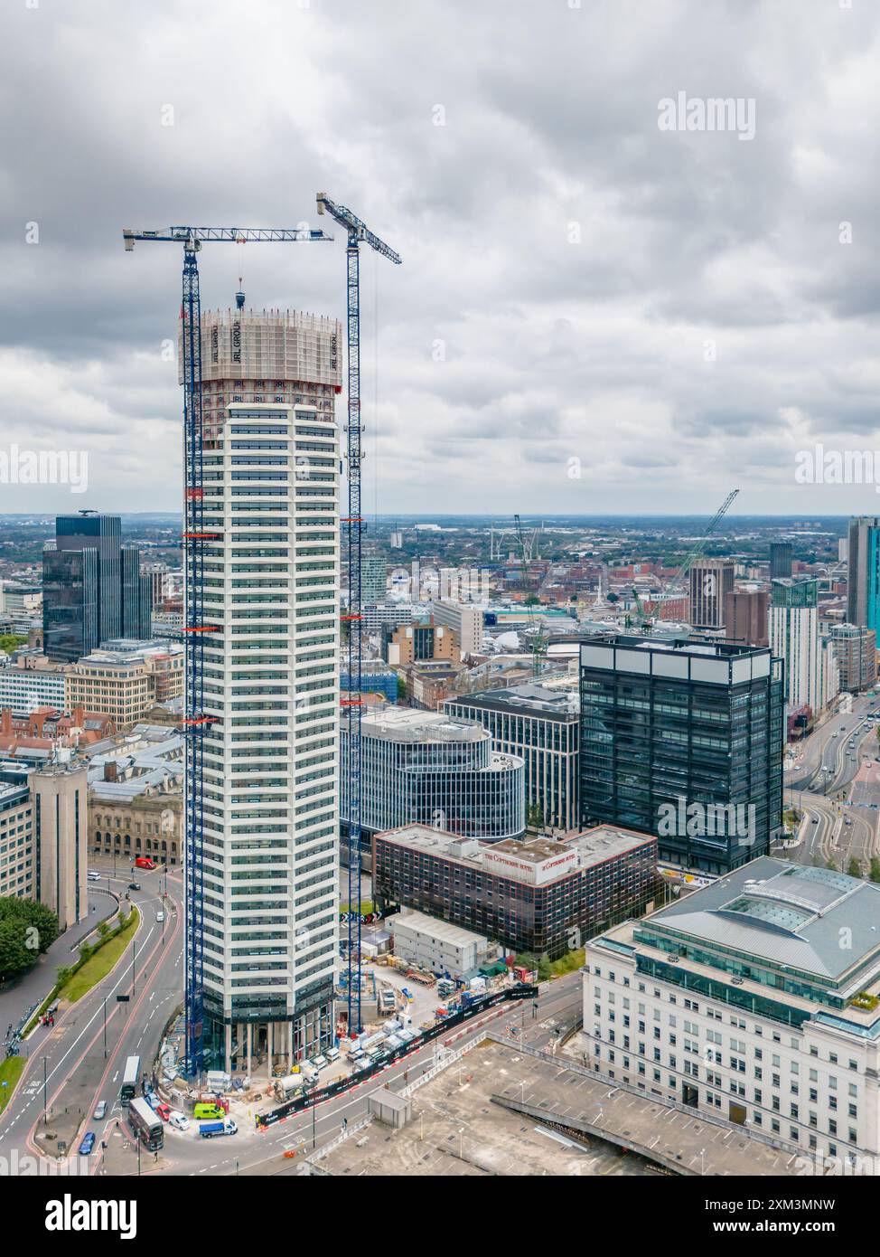 Birmingham, UK. 24th July, 2024. The Octagon, a 155-metre skyscraper ...