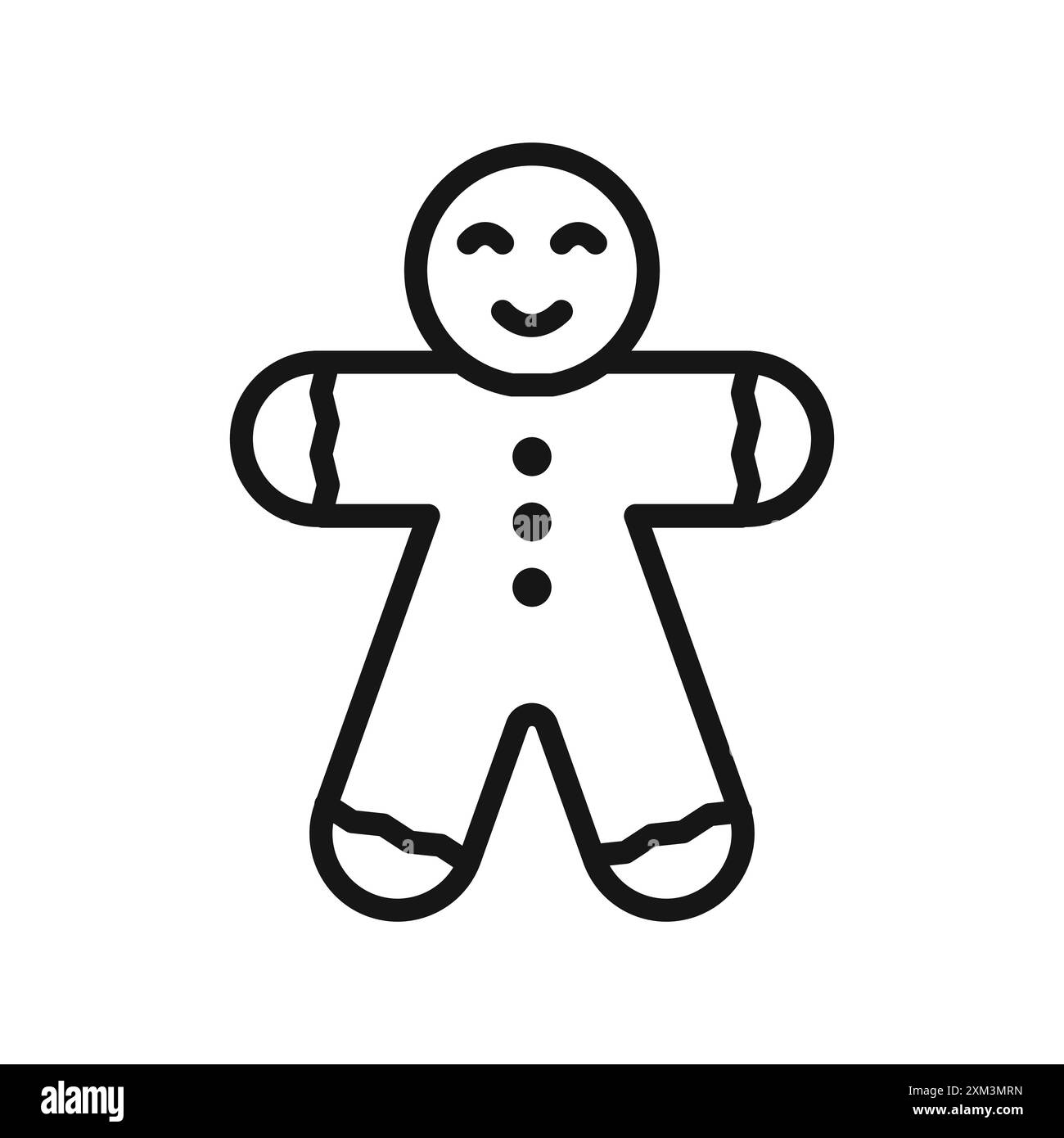 Gingerbread man outline Stock Vector Images - Alamy