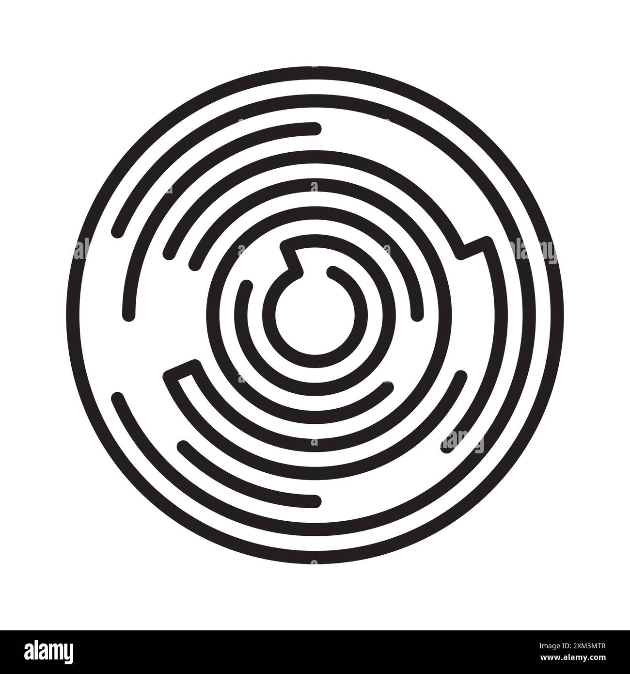 Labyrinth icon Black line art vector in black and white outline set ...